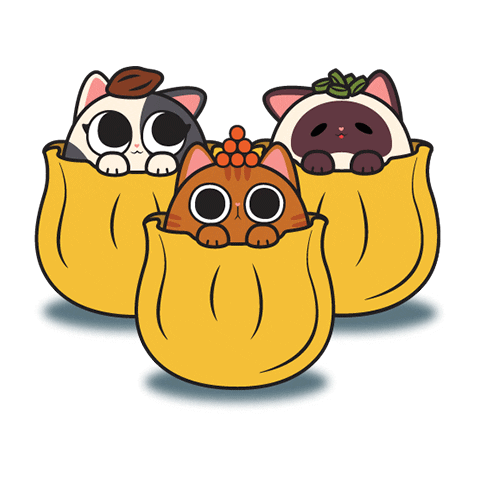 Dim Sum Cat Sticker by Mighty Jaxx for iOS & Android | GIPHY