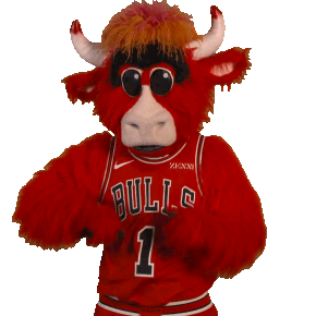 Benny The Bull Dance Sticker by Chicago Bulls for iOS & Android | GIPHY