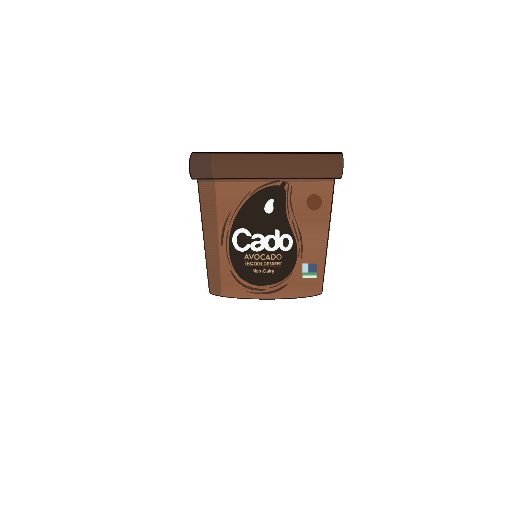 Avocado Dairy Free Sticker by Cado Ice Cream for iOS & Android | GIPHY