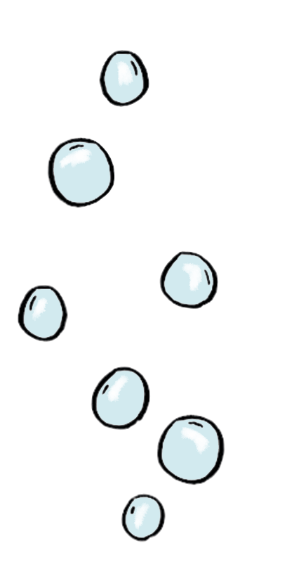 Water Bubbles Sticker by DilleKamille for iOS & Android | GIPHY