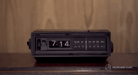 Clock Alarm GIF by The Explainer Studio - Find & Share on GIPHY