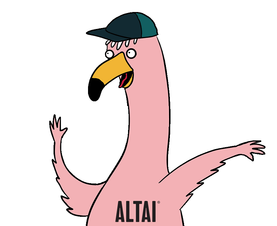 Scream Flamingo Sticker by Altai Company for iOS & Android | GIPHY