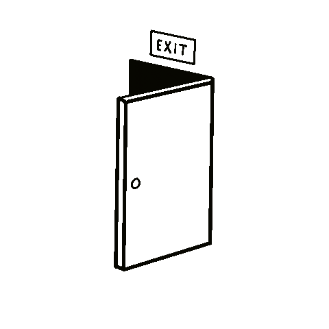Exit Sticker for iOS & Android | GIPHY