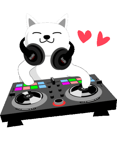 Cat Dj Sticker by HerculesDJ for iOS & Android | GIPHY