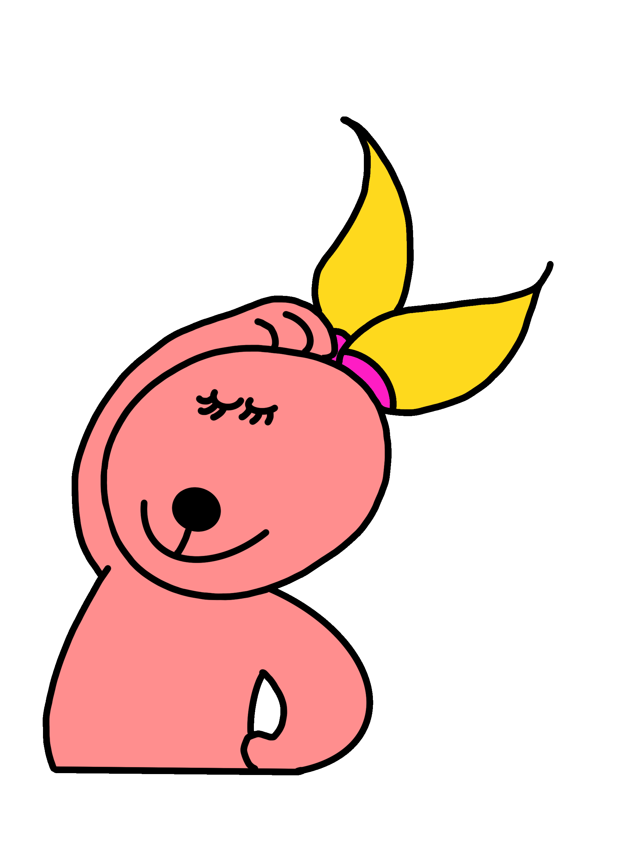 Pink Wink Sticker by Cavanagh Foyle for iOS & Android | GIPHY