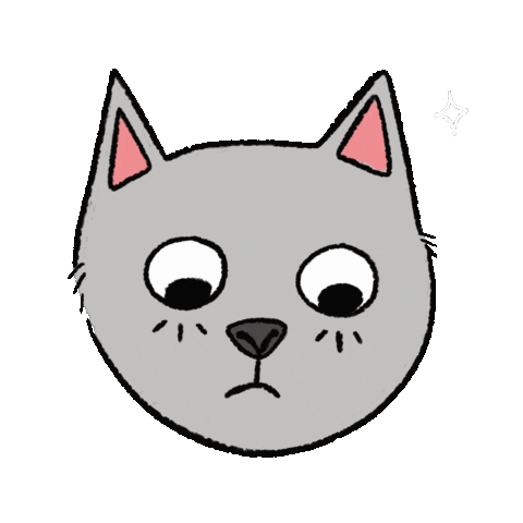 Cat Eye Roll Sticker for iOS & Android | GIPHY