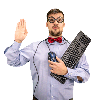 Nerd Office Sticker by VOLTUS for iOS & Android | GIPHY