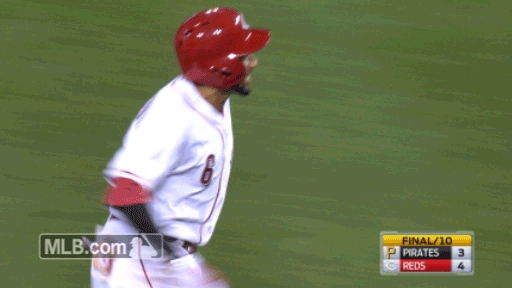Cincinnati Reds Shoulder Bump GIF by MLB - Find & Share on GIPHY