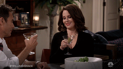 Episode 1 Cheers GIF by Will & Grace - Find & Share on GIPHY