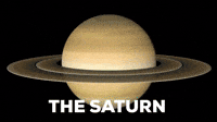 Saturn Spinning Gif