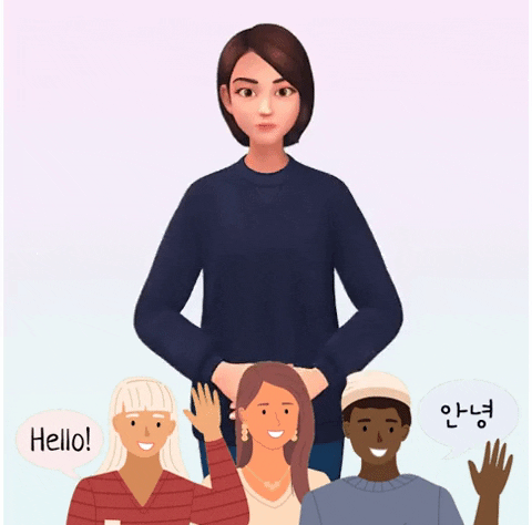 Sign Language Hello GIF by eq4all - Find & Share on GIPHY