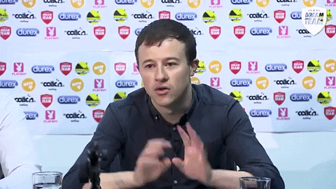 Press Conference GIF by Dream Team FC - Find & Share on GIPHY