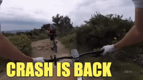 Crash Mtb GIF by ilBiker - Find & Share on GIPHY