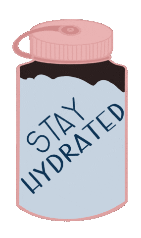Stay Hydrated Water Bottle Sticker for iOS & Android | GIPHY