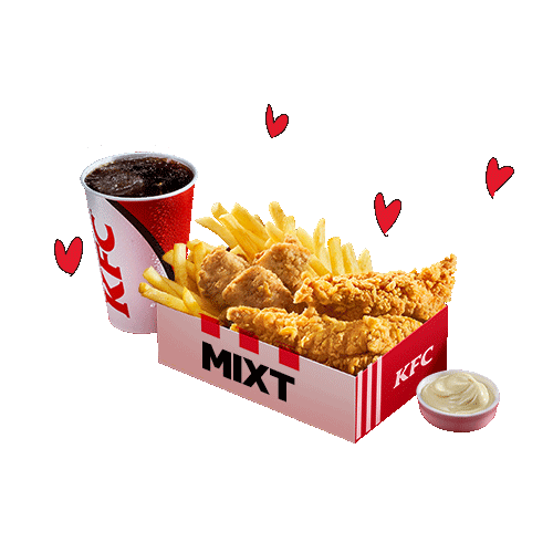 Fried Chicken Food Sticker by KFC România for iOS & Android | GIPHY