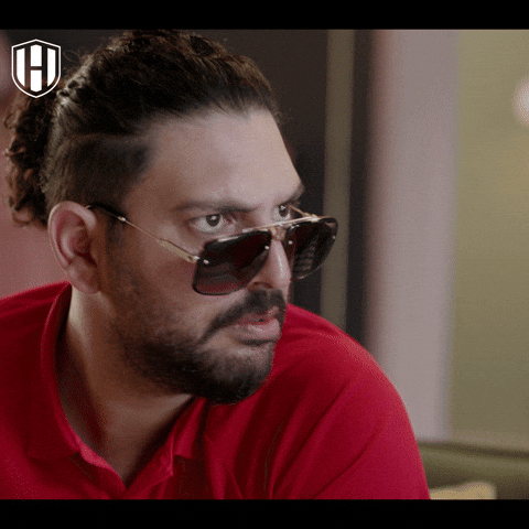 Yuvraj Singh Reaction GIF by Howzat - Find & Share on GIPHY