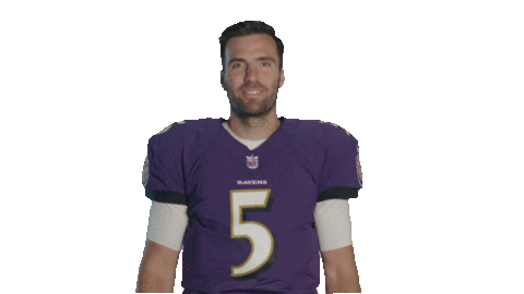 Joe Flacco Nfl Sticker by Baltimore Ravens for iOS & Android | GIPHY