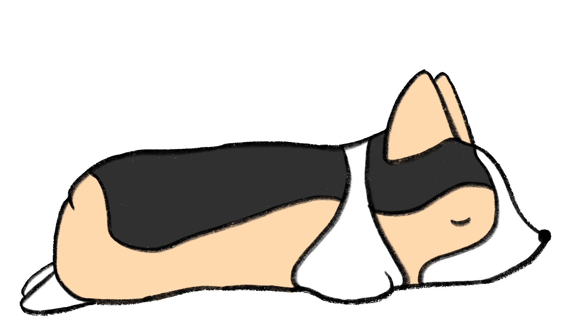 Sleepy Dog Sticker by Tiffbits for iOS & Android | GIPHY