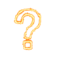 Animated Flame Question Mark