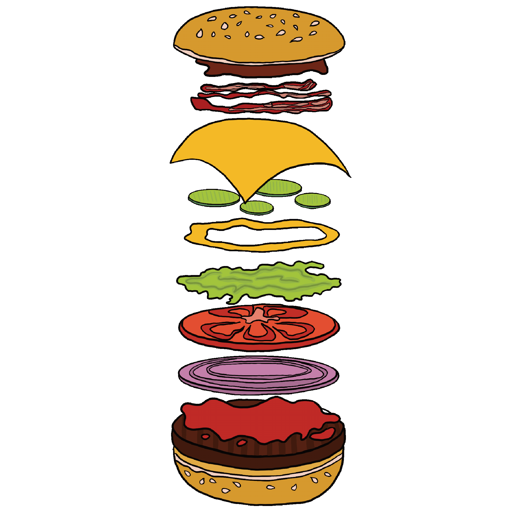 Food Burger Sticker for iOS & Android | GIPHY