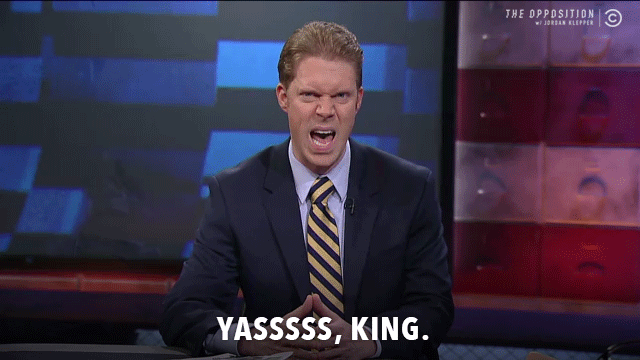 Yas King GIF by The Opposition w/ Jordan Klepper - Find & Share on GIPHY