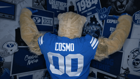 Cosmo Go Cougs GIF by BYU Cougars - Find & Share on GIPHY