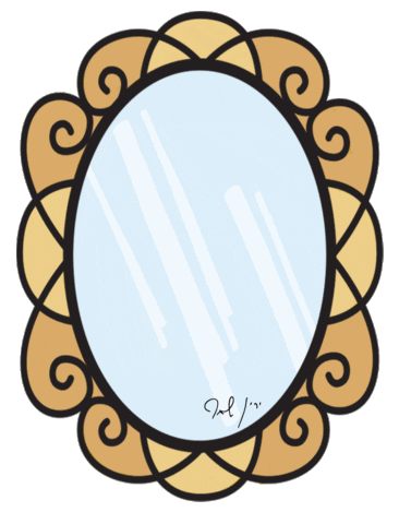 Makeup Mirror Sticker by Yarin Shahaf for iOS & Android | GIPHY