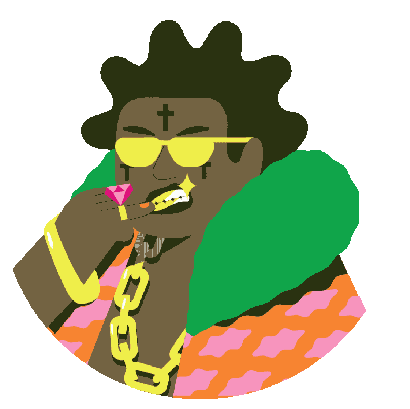 Kodak Black Sticker by 1633 for iOS & Android | GIPHY