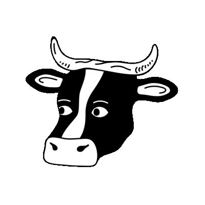 Cow Head Nyc Sticker by CATCH for iOS & Android | GIPHY