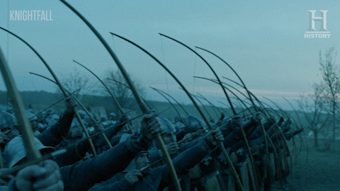 Bow And Arrow Shoot GIF by HISTORY UK - Find & Share on GIPHY