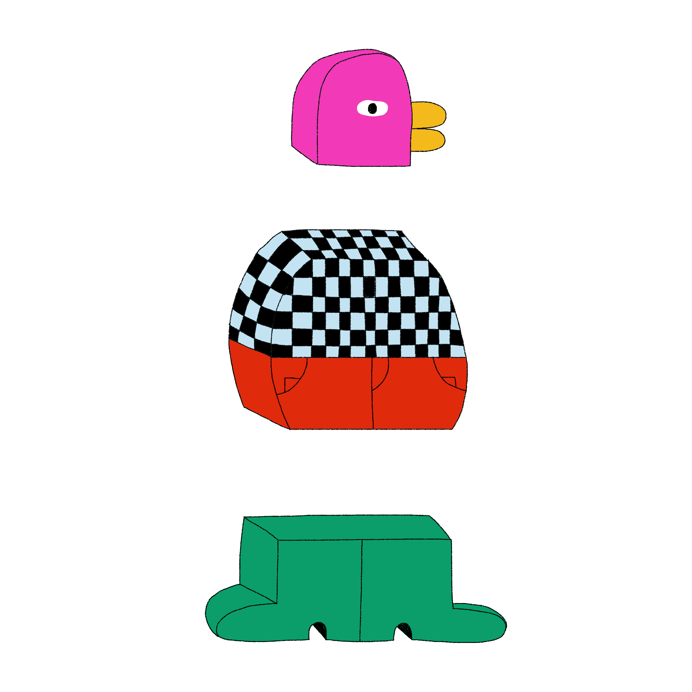 Bounce Blocks Sticker by Aysha Tengiz for iOS & Android | GIPHY