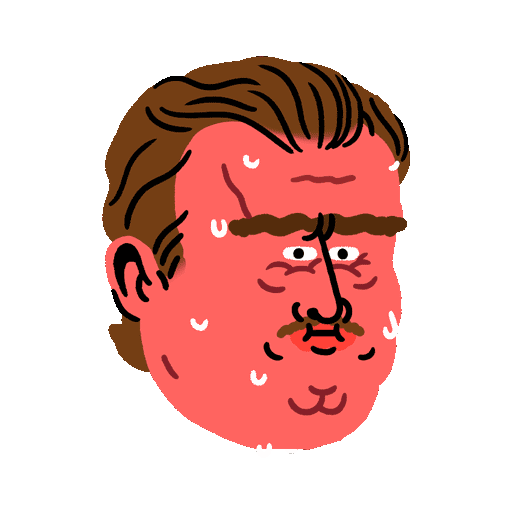 Gif Artist Sweat Sticker by José Fatkinson for iOS & Android | GIPHY