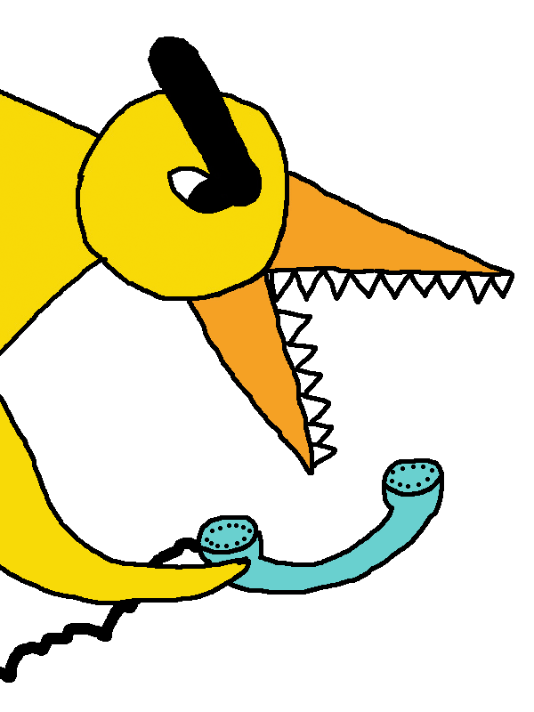 Yelling Phone Call Sticker by Angry Duck for iOS & Android | GIPHY