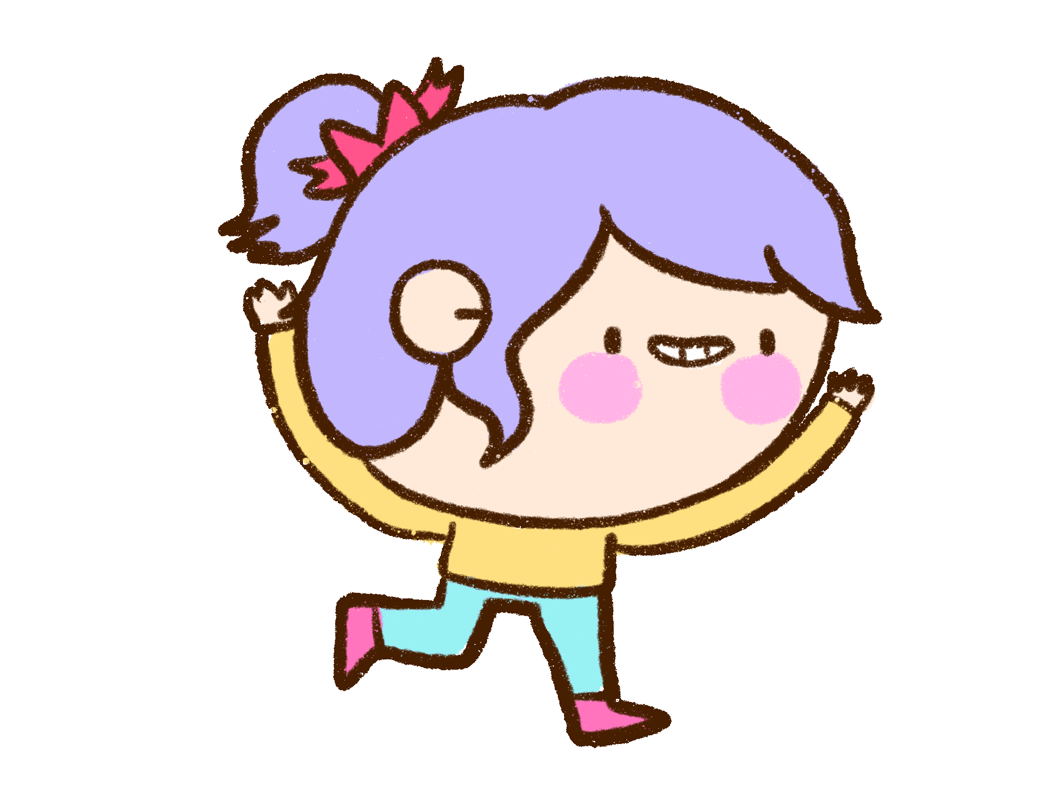 Run Running Sticker by Vania Bachur for iOS & Android | GIPHY