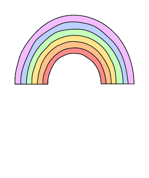 Rainbow Stars Sticker by Goose and Gander for iOS & Android | GIPHY