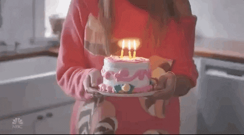 snl, saturday night live, happy birthday, season 44 – GIF