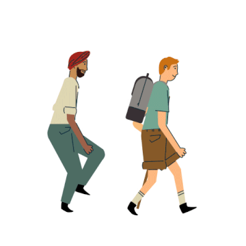 Walking Walk Sticker by Tourism Vancouver Island for iOS & Android | GIPHY