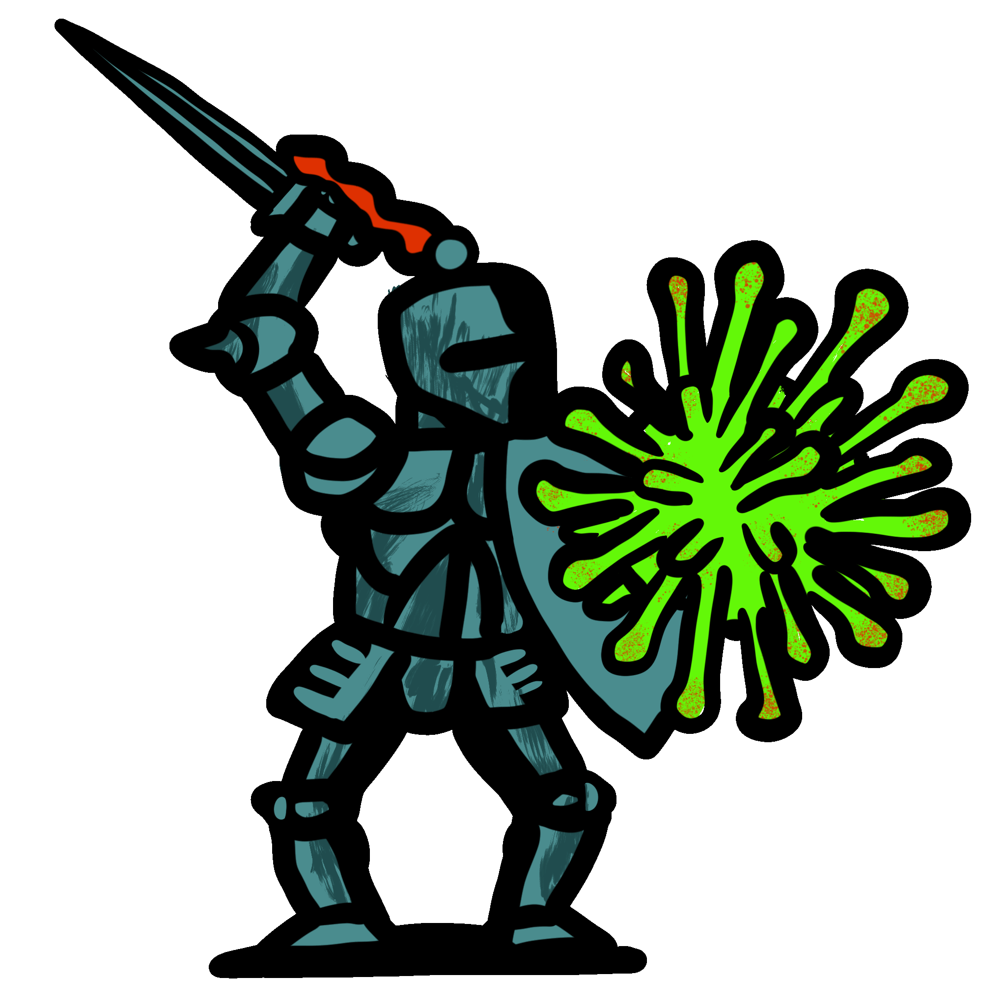 Knight Fighting Sticker by Darién Sánchez for iOS & Android | GIPHY