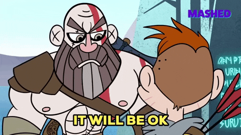 God Of War Hug GIF by Mashed - Find & Share on GIPHY