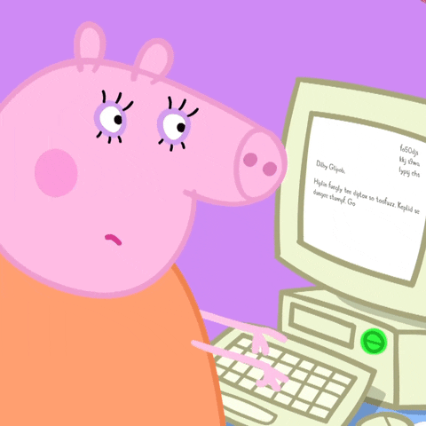 Serious Work Work Work GIF by Peppa Pig - Find & Share on GIPHY