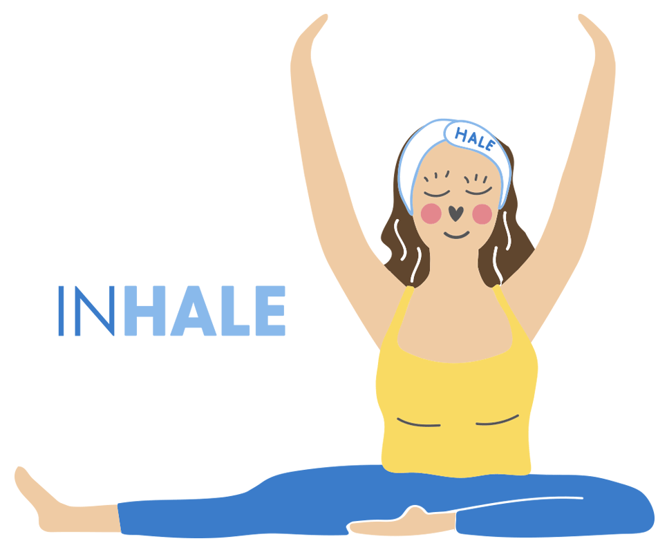 Inhale Exhale Sticker by Think Hale for iOS & Android | GIPHY