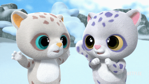 High Five Snow Leopard GIF by YooHoo to the Rescue - Find & Share on GIPHY