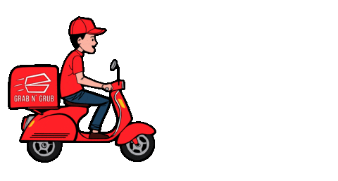 Food Delivery Sticker by Grab N' Grub for iOS & Android | GIPHY