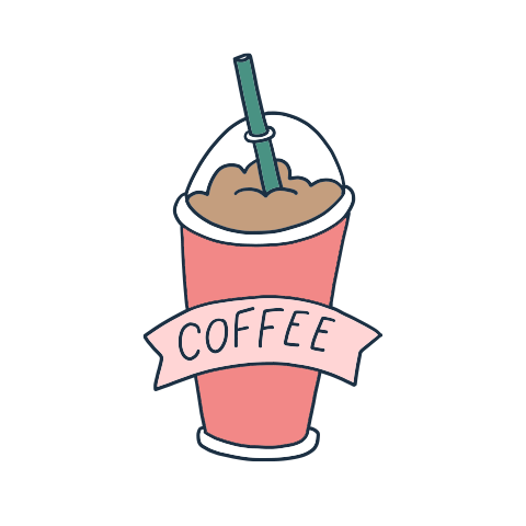 Pink Coffee Sticker for iOS & Android | GIPHY