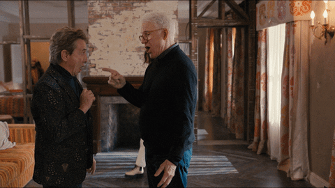High Five Steve Martin GIF by HULU - Find & Share on GIPHY