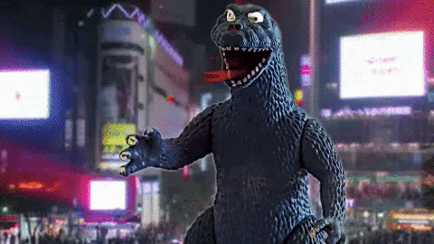 Godzilla Funny Gif