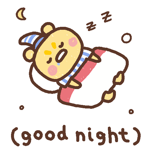 Tired Good Night Sticker by Simian Reflux for iOS & Android | GIPHY