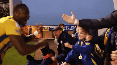 Happy Football GIF by Shrewsbury Town - Find & Share on GIPHY