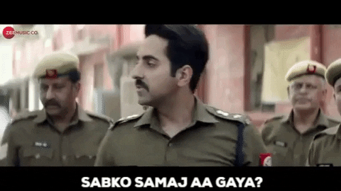 Ayushmann Khurrana Police GIF by Benaras Media Works - Find & Share on ...