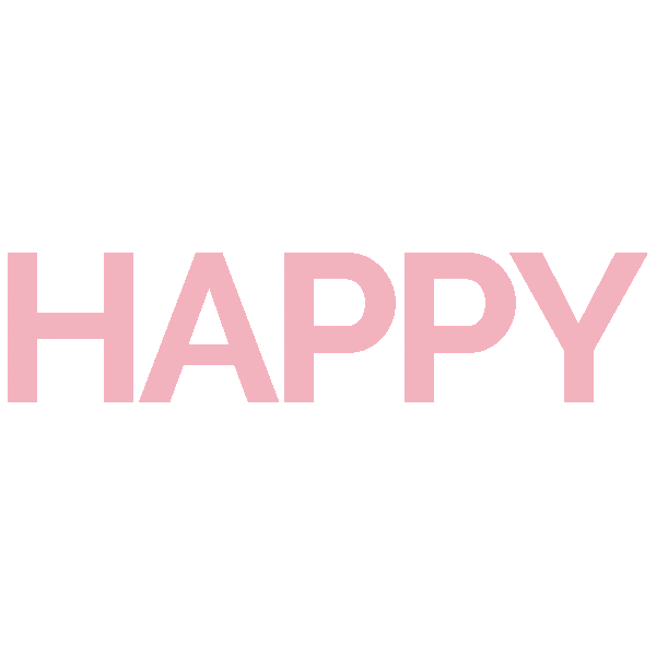 Happy Pink Sticker by LovEvolution for iOS & Android | GIPHY